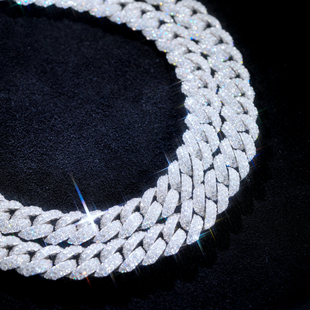 VVS Moissanite 10MM Cuban Link Chain – The GUU Shop
